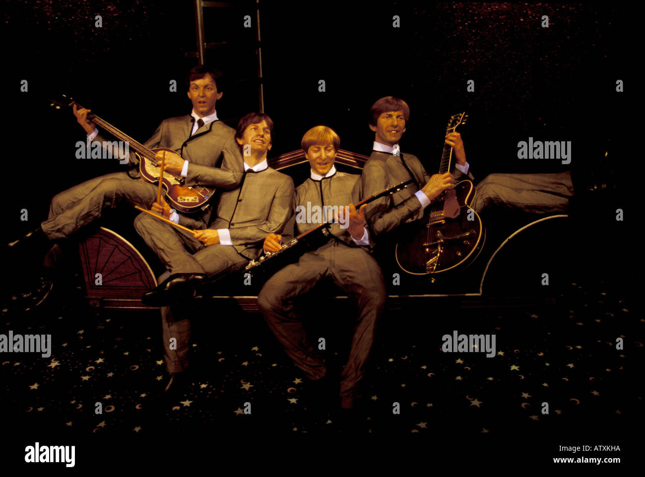 The Beatles statue Madame Tussaud s Wax Museum Victoria Peak Hong Kong ...