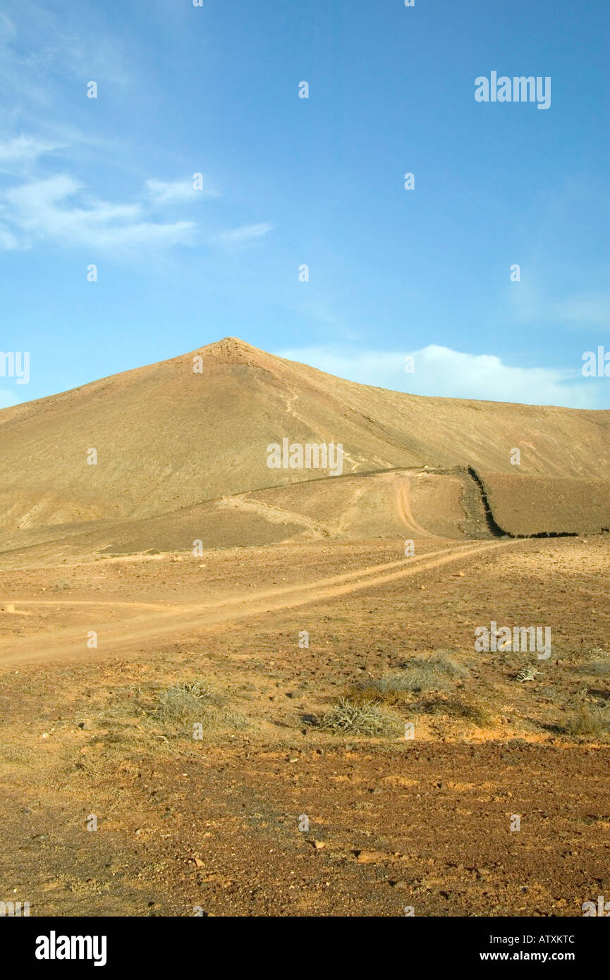 Track leading up volcano Montana Corona Stock Photo - Alamy