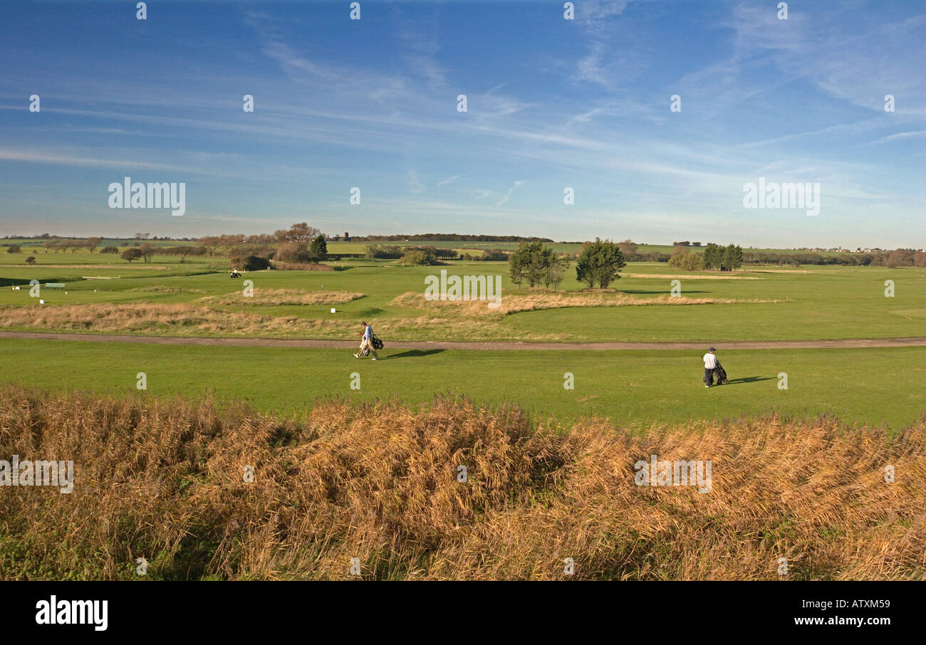 Two golfers at the The Frinton on sea golf club Stock Photo - Alamy