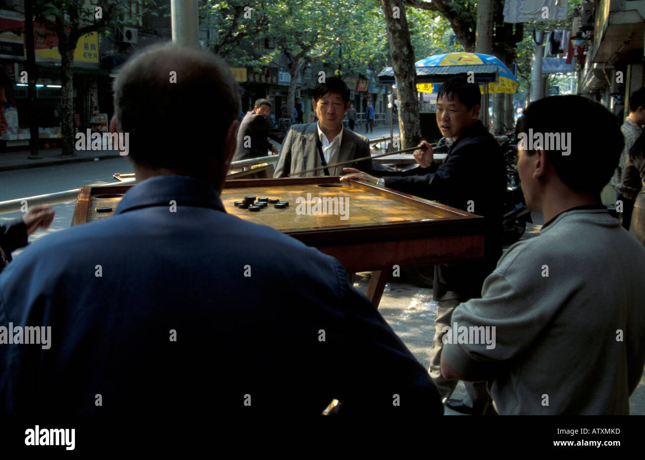 Street chinese game Shanghai China Asia Stock Photo - Alamy