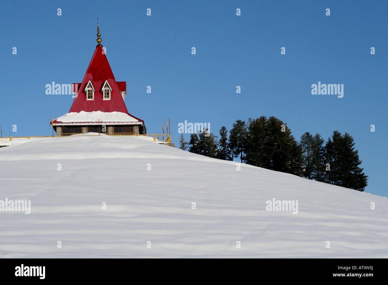 Maha Rani temple , Gulmarg , Kashmir , India Stock Photo - Alamy