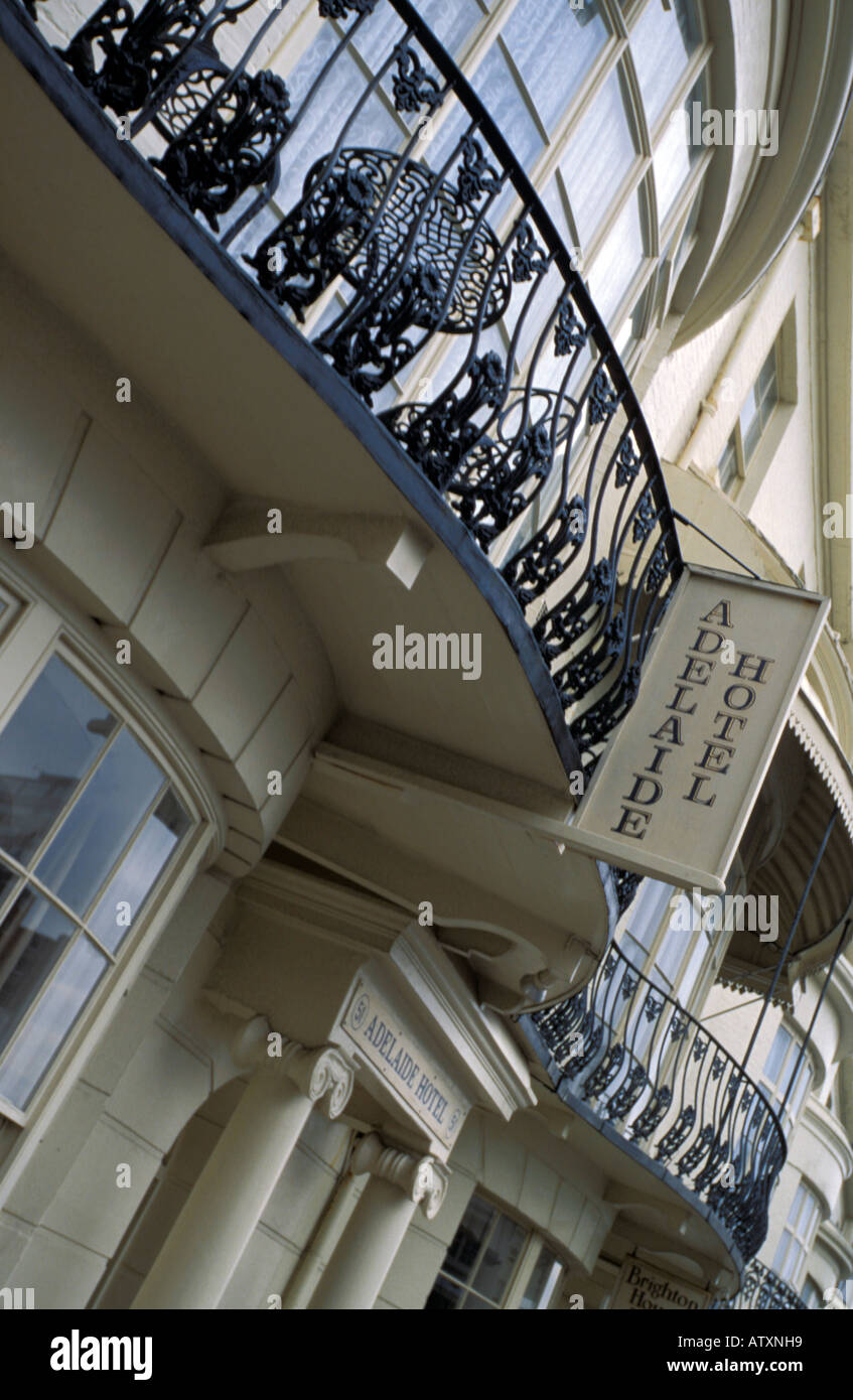 Hotel Adelaide exterior and sign Brighton South East England England Uk ...