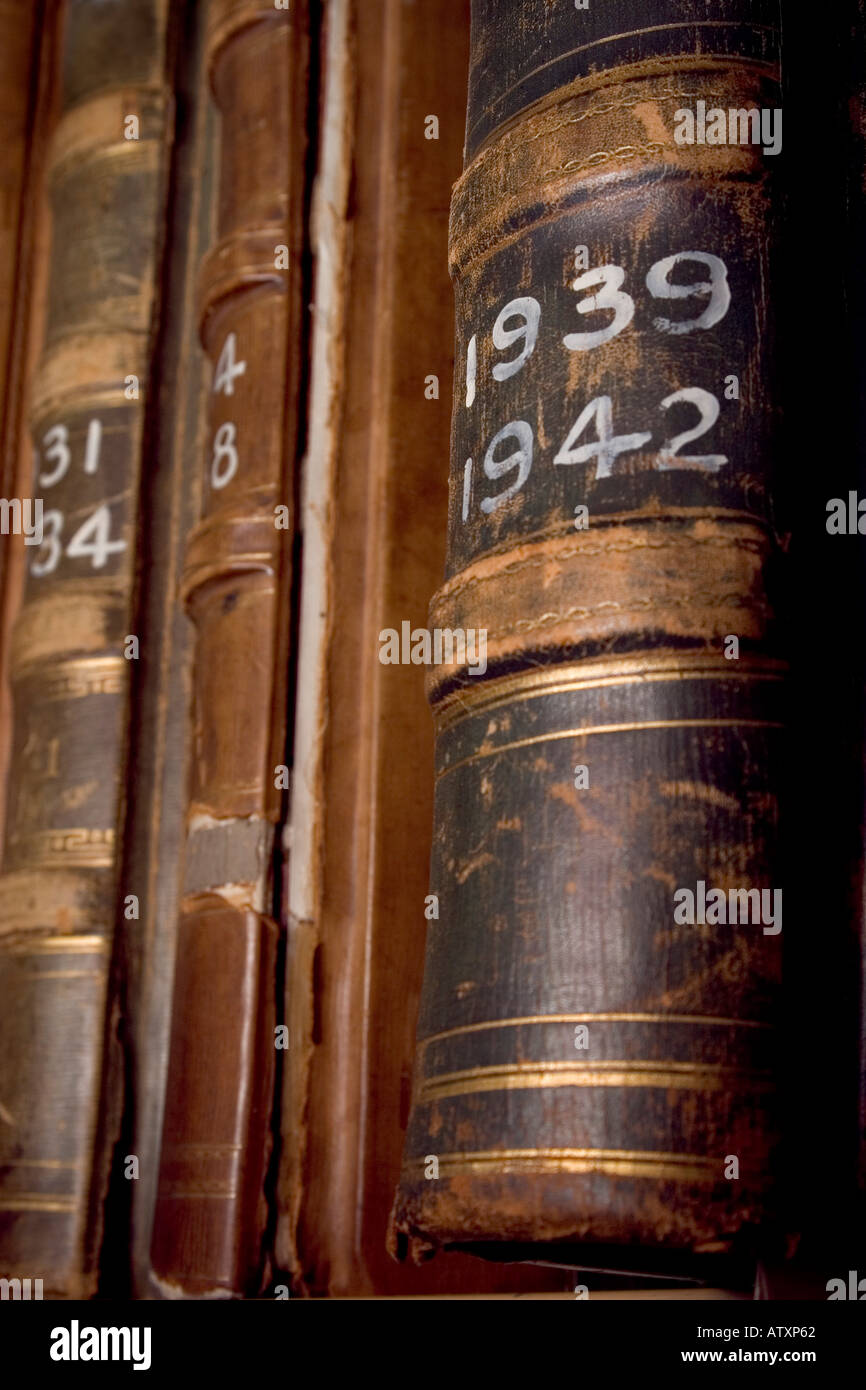 Library book numbers spine hi-res stock photography and images - Alamy