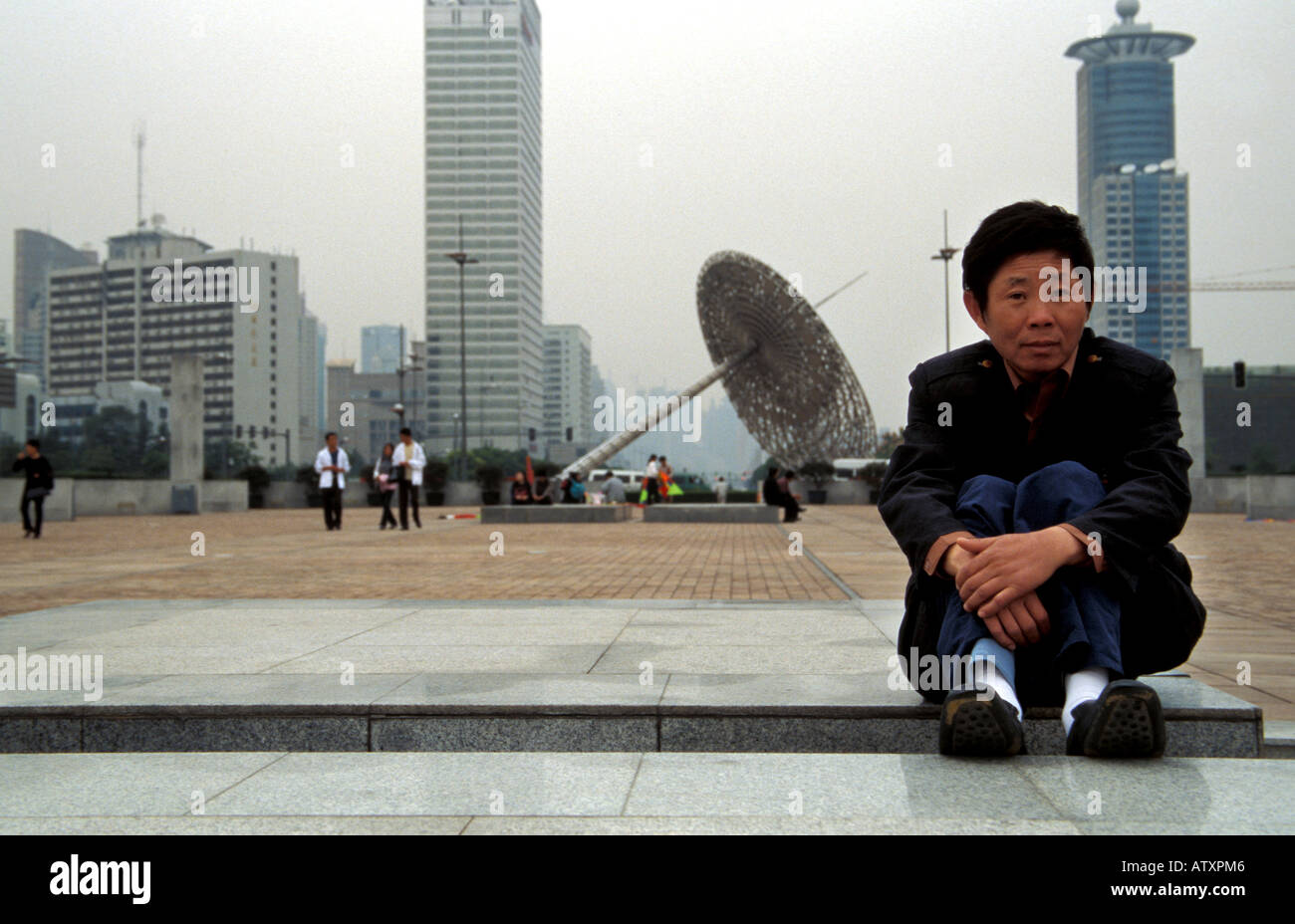 Century Garden and Sundial sculpture Shanghai China Asia Stock Photo ...