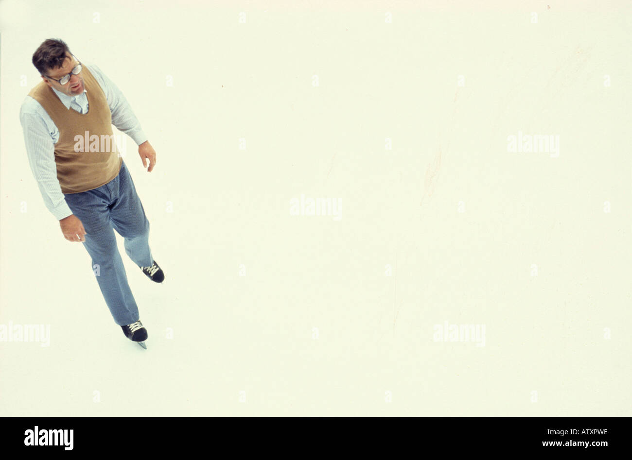 Ice Skating at Rockfeller Plaza Manhattan New York United States of ...