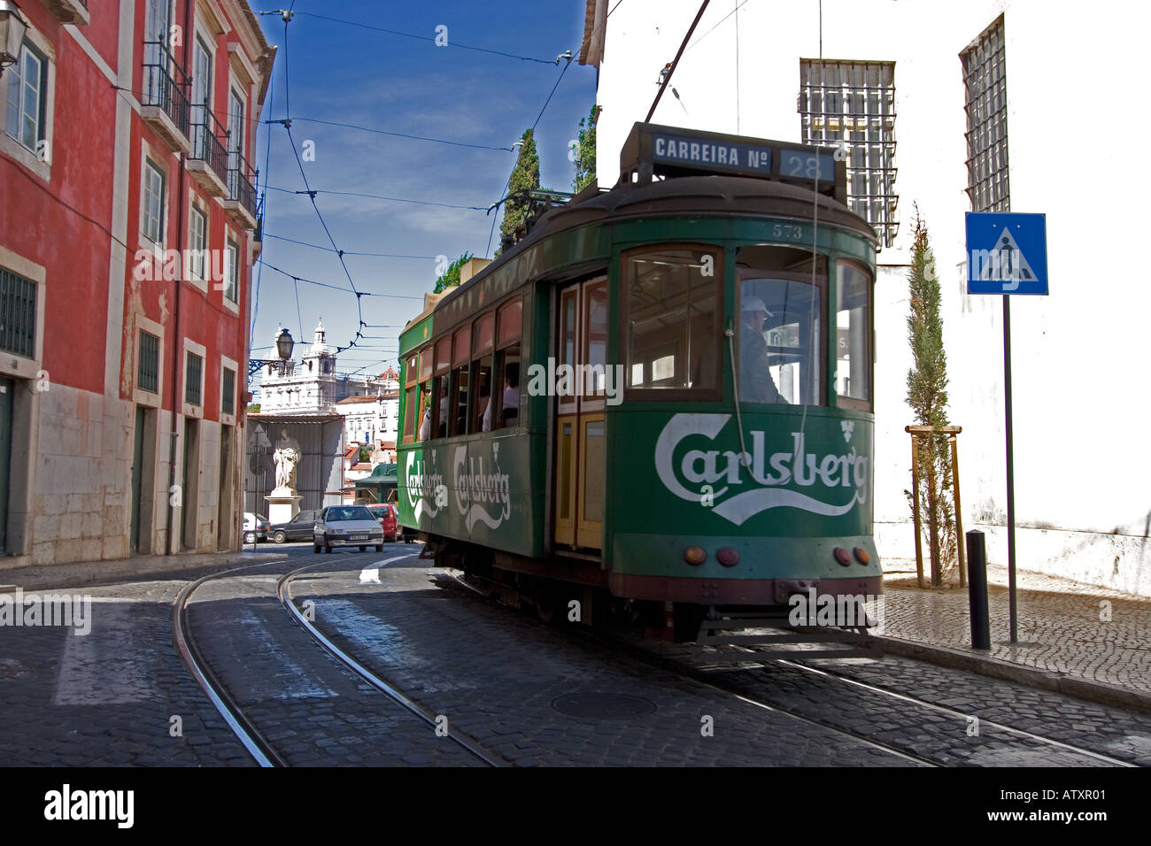 Lisbon Trolley Portugal Stock Photo - Alamy