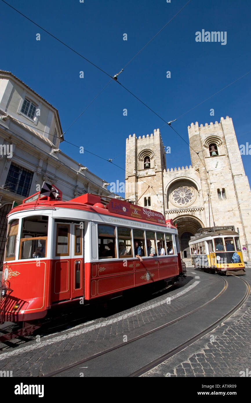 Lisbon Trolleys Portugal Stock Photo - Alamy