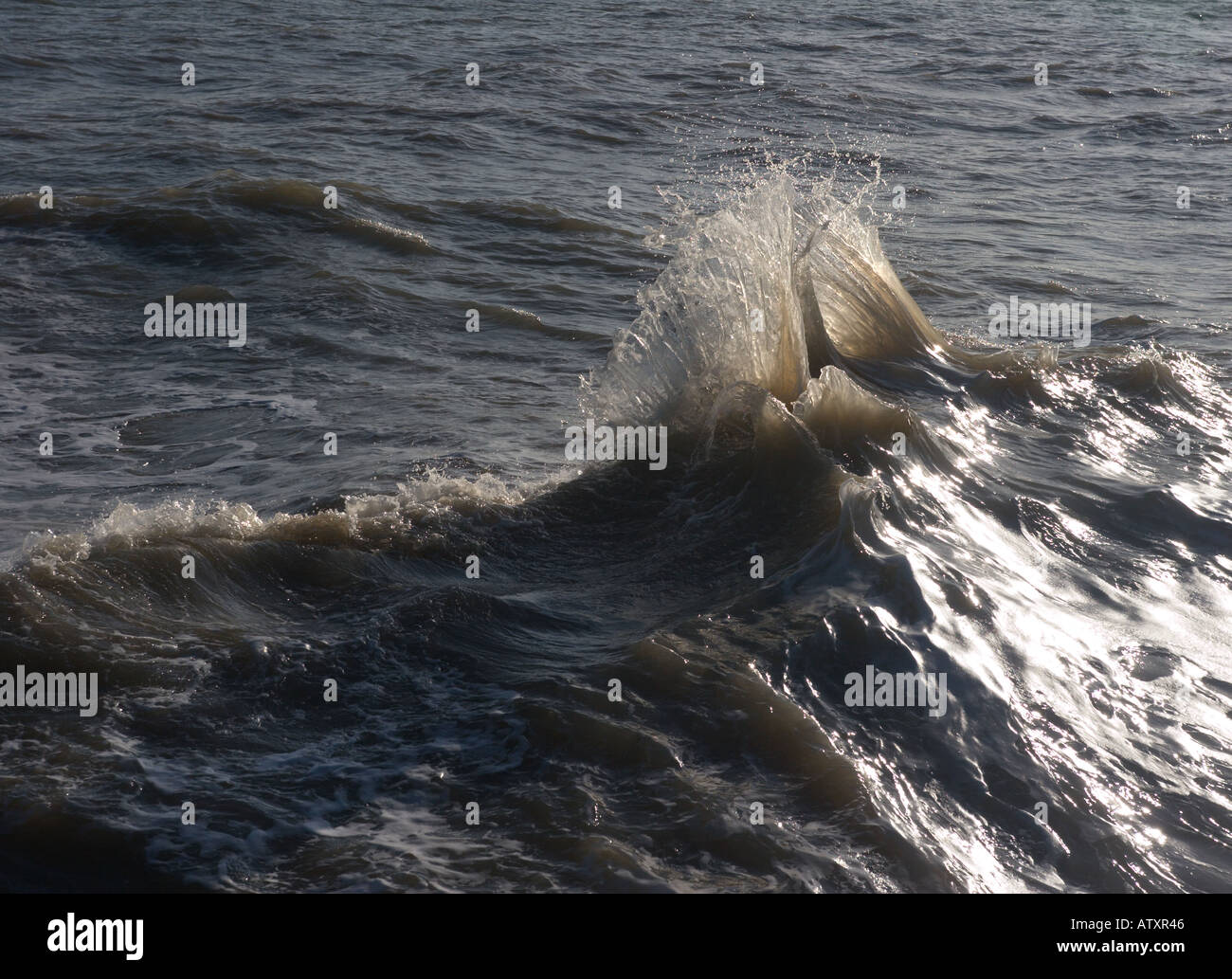 Waves off the coast of Walton on the Naze Stock Photo - Alamy