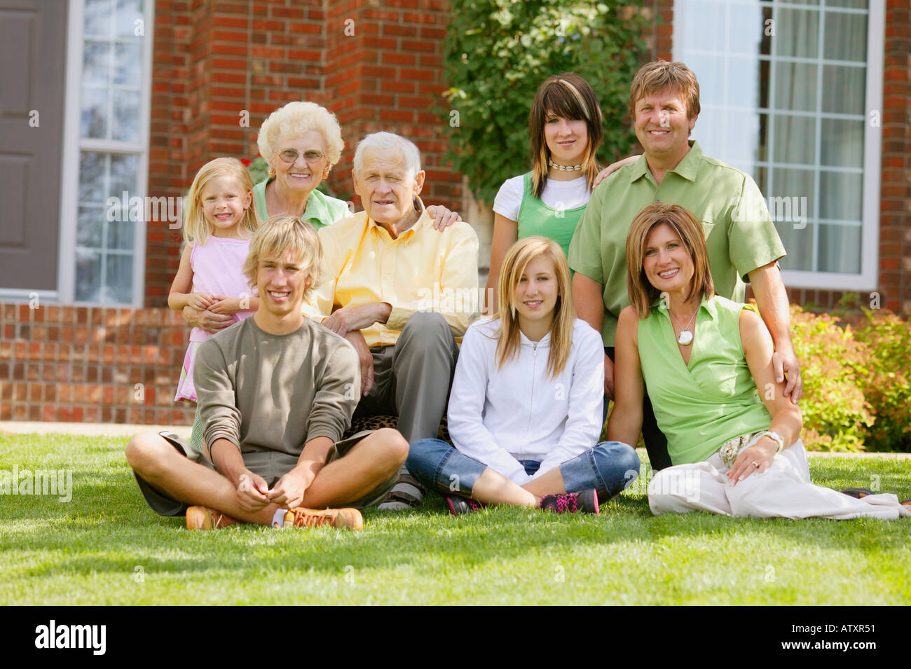 A family portrait Stock Photo - Alamy