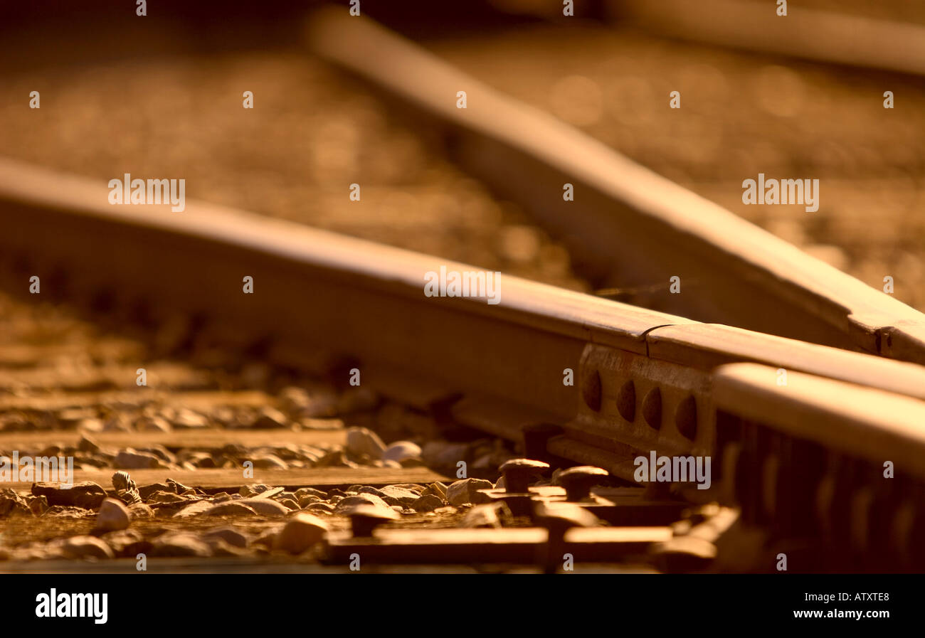 Fork in railway tracks hi-res stock photography and images - Alamy