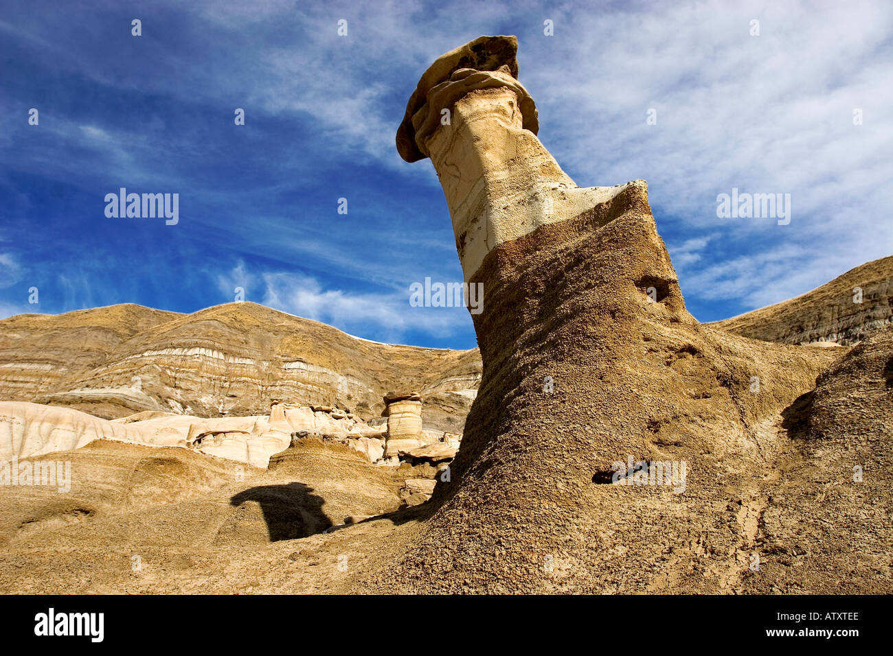 Natural sandstone towers, Drumheller, Alberta, Canada Stock Photo - Alamy