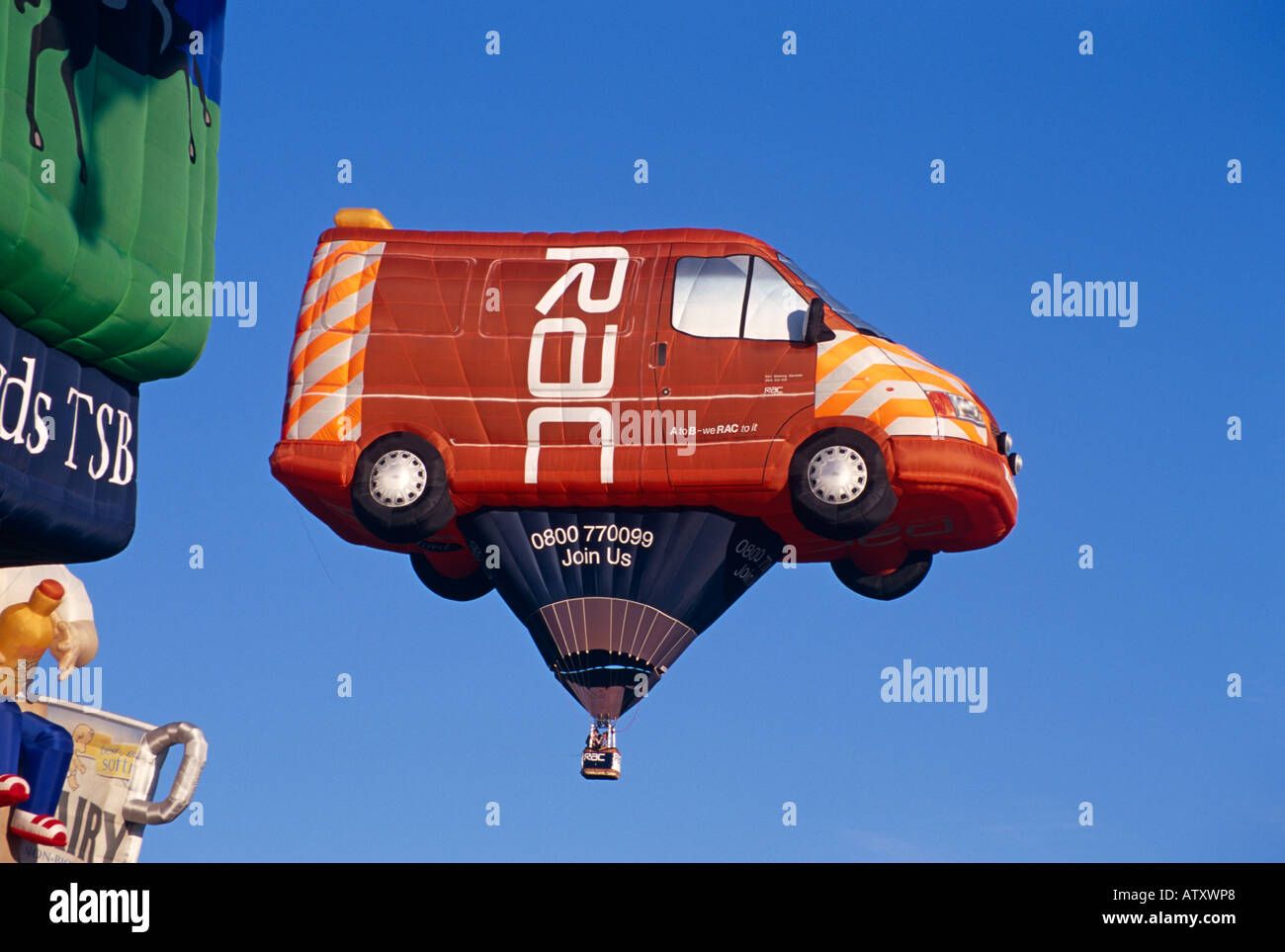 Rac van hot air balloon hi-res stock photography and images - Alamy