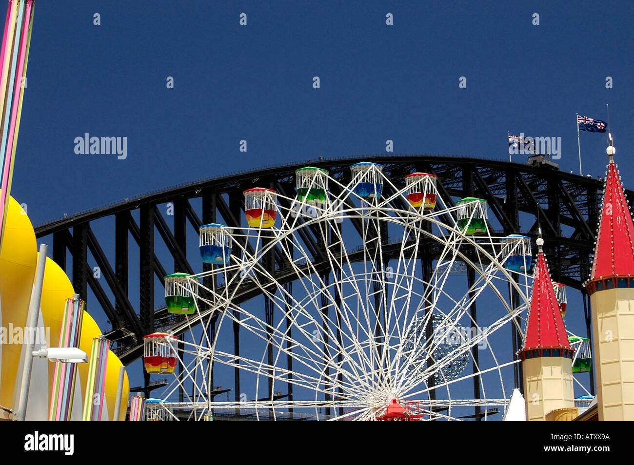 The Ferris Wheel at Luna Park Sydney Stock Photo - Alamy