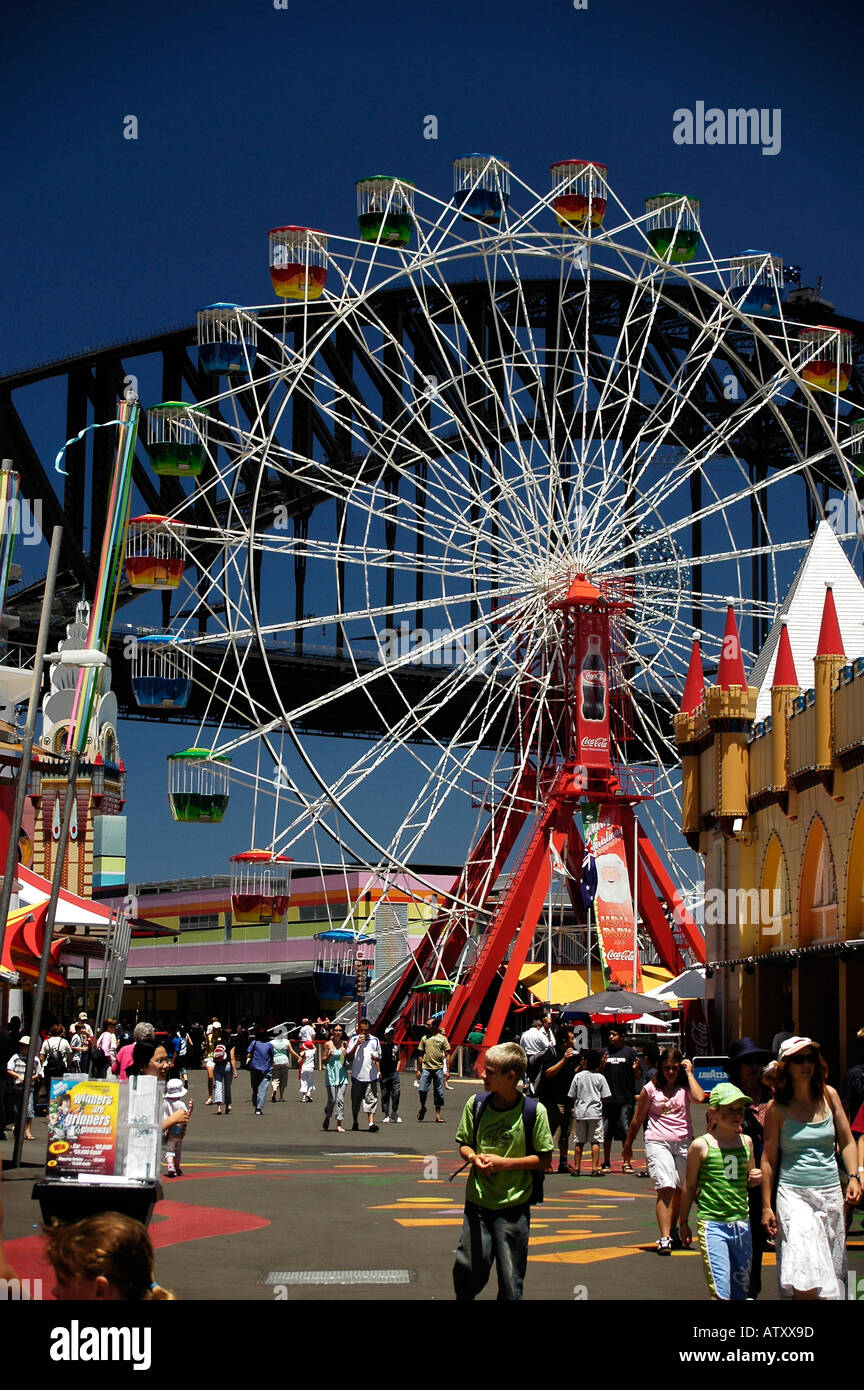 Luna Park Ferris Wheel in Sydney Australia Stock Photo - Alamy