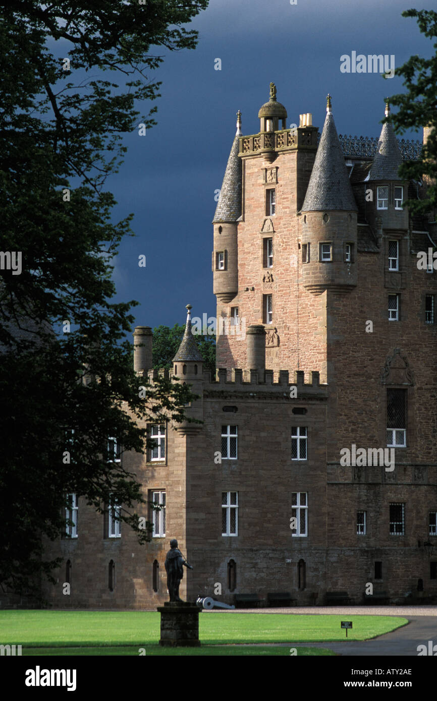 Scotland, Angus, Glamis Castle Stock Photo - Alamy
