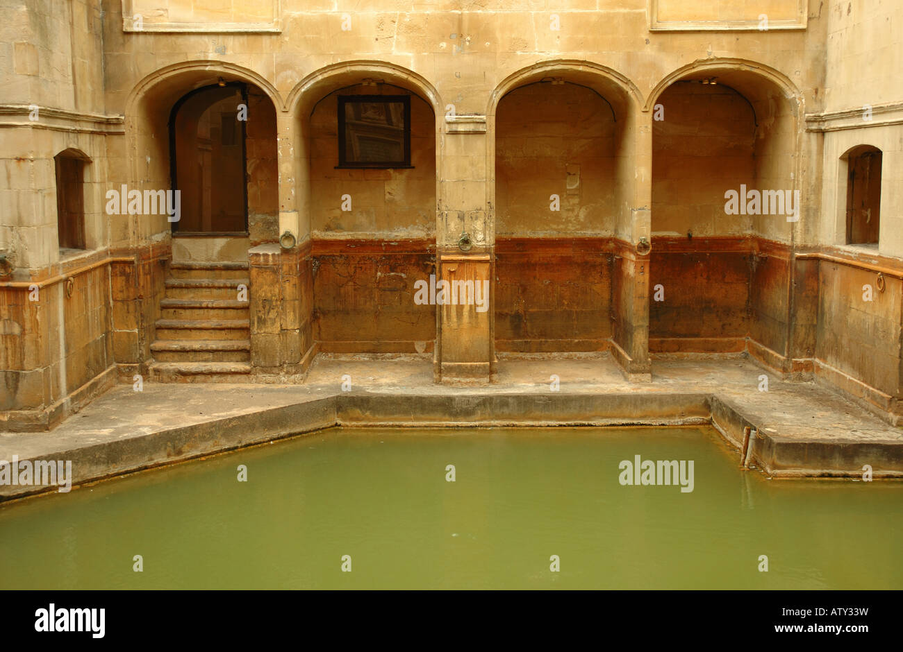The King's bath at the bath museum, Bath Spa Stock Photo - Alamy