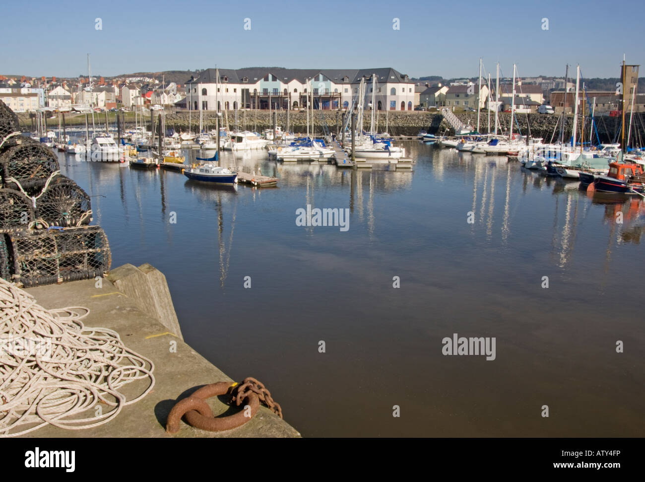 Aberystwyth marina harbour boats hi-res stock photography and images ...
