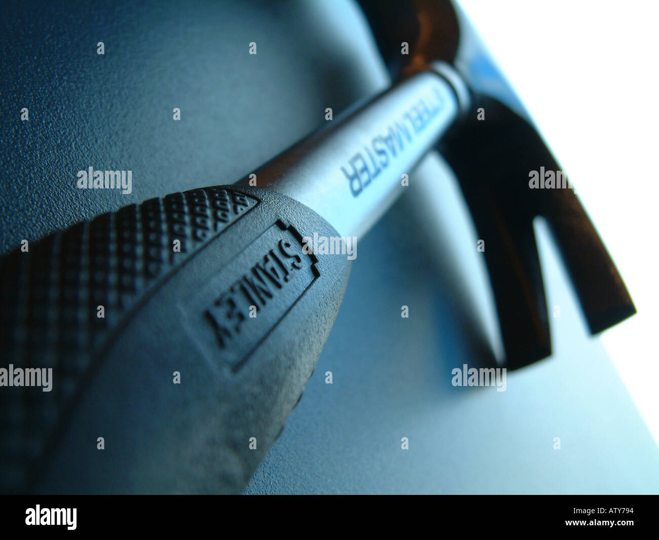 Hammer on Work Surface Stock Photo - Alamy