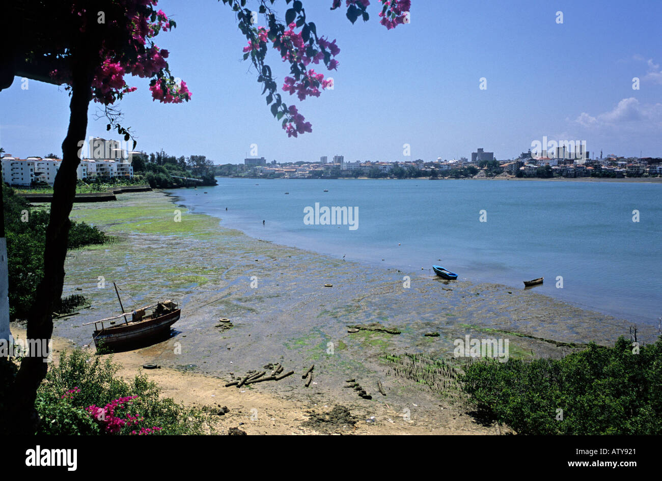 AFRICA KENYA MOMBASA View from the Tamarind Restaurant overlooking ...