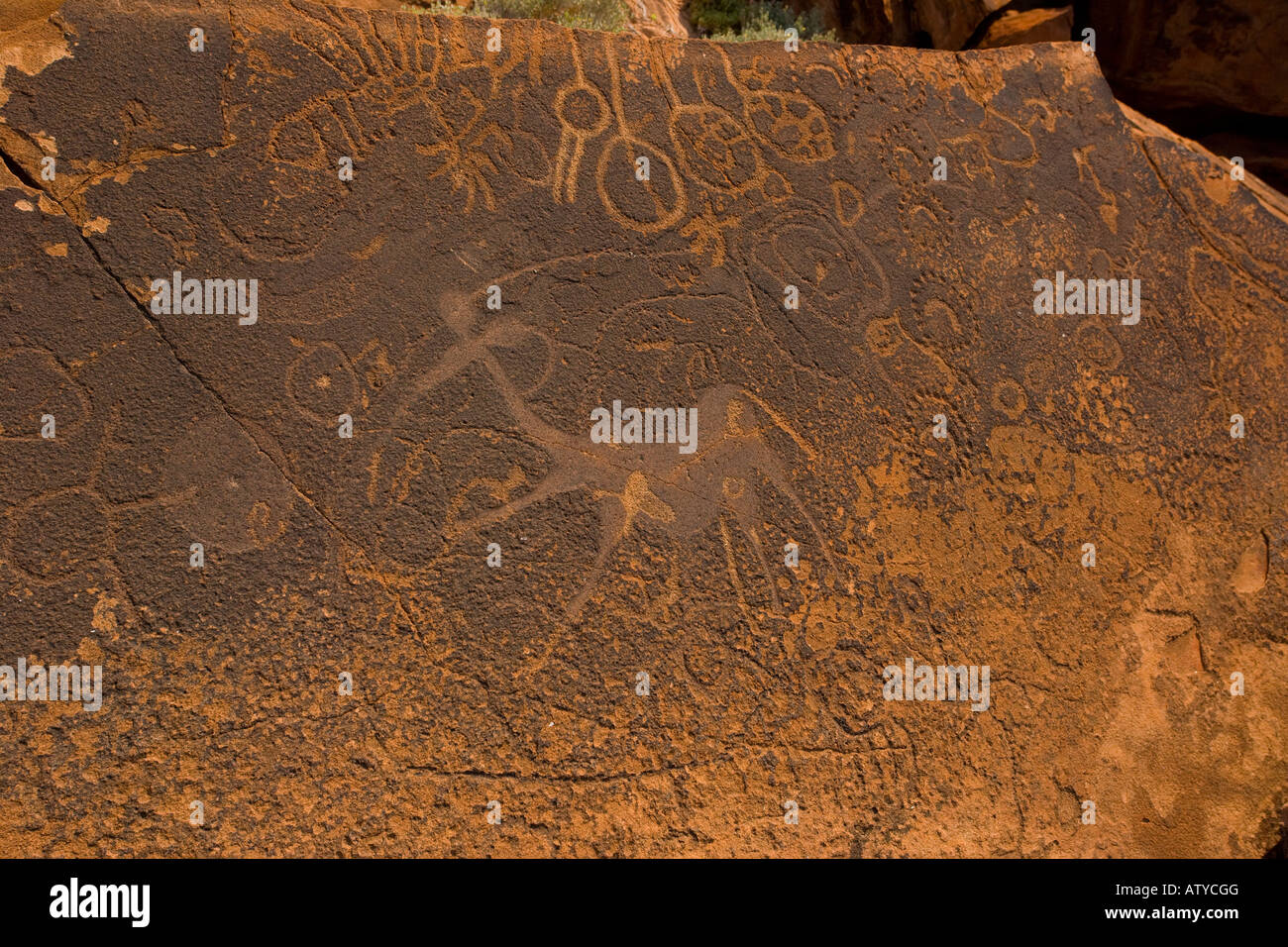 Ancient bushman rock art antelope Damaraland Namibia Stock Photo - Alamy