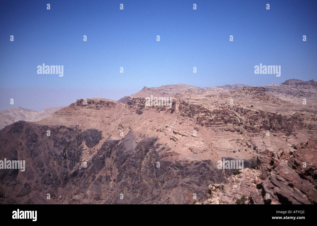 Wadi Araba mountain Petra Jordan Middle East Stock Photo - Alamy