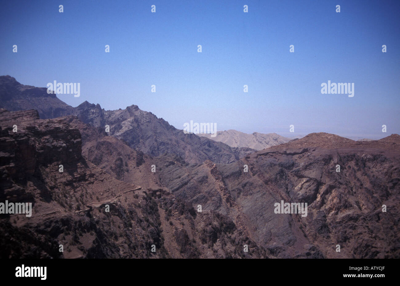 Wadi Araba mountain Petra Jordan Middle East Stock Photo - Alamy