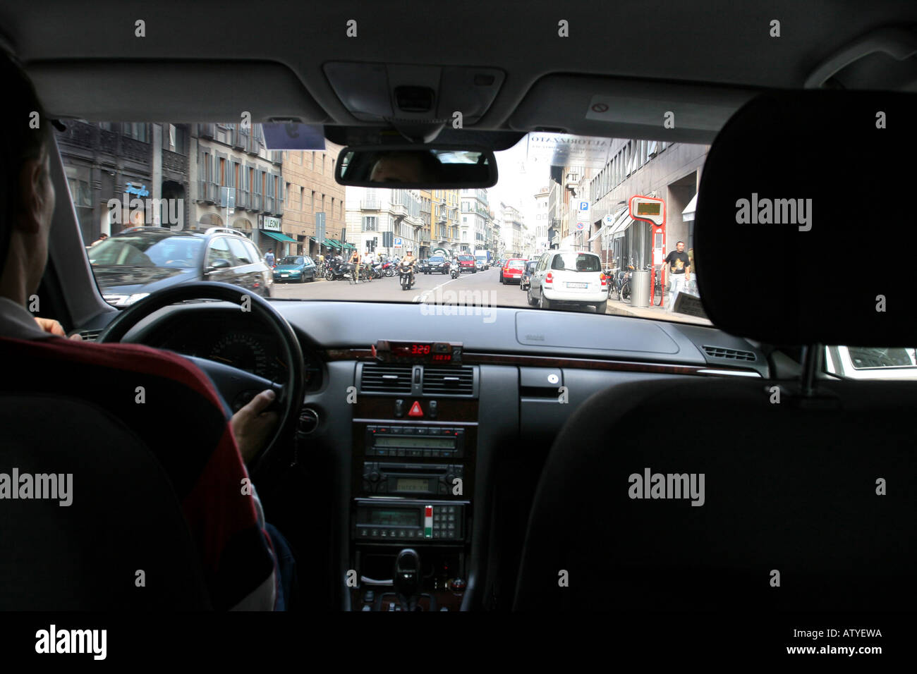 Taxi driver Milan Lombardy Italy Stock Photo - Alamy
