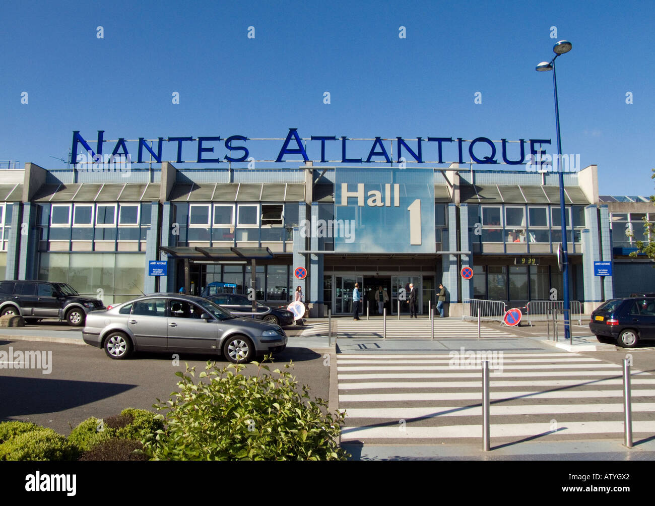 Nantes Brittany France The airport terminal frontage Stock Photo - Alamy
