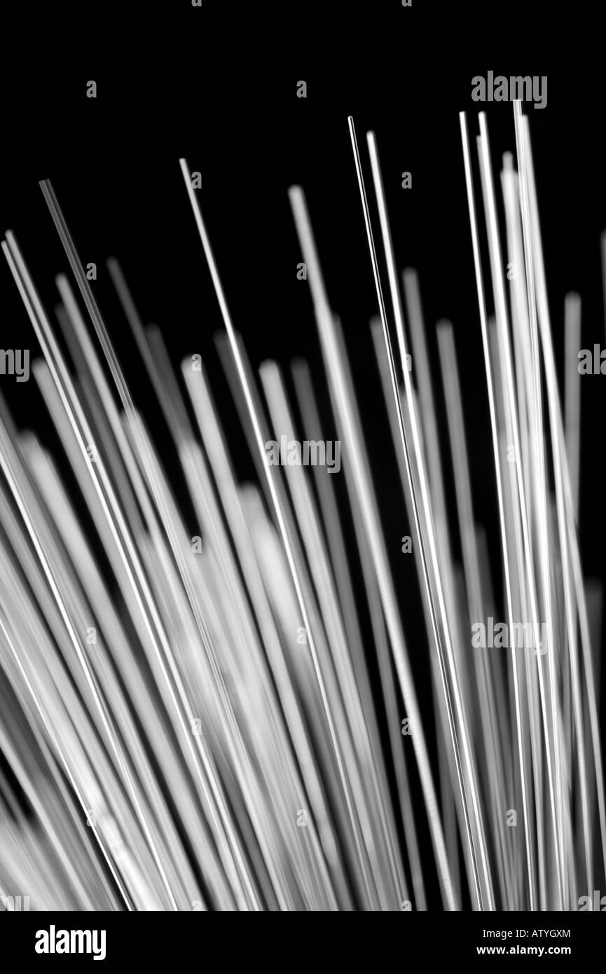 Fibre optic cables Black and White Stock Photos & Images - Alamy