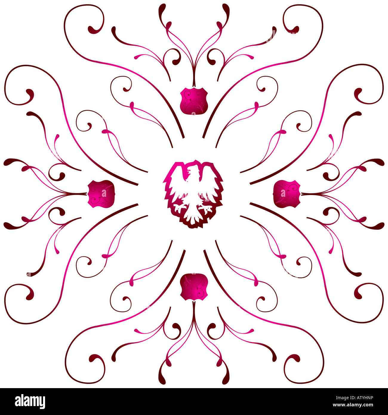 classy seamless repeating design in magenta and black Stock Photo - Alamy
