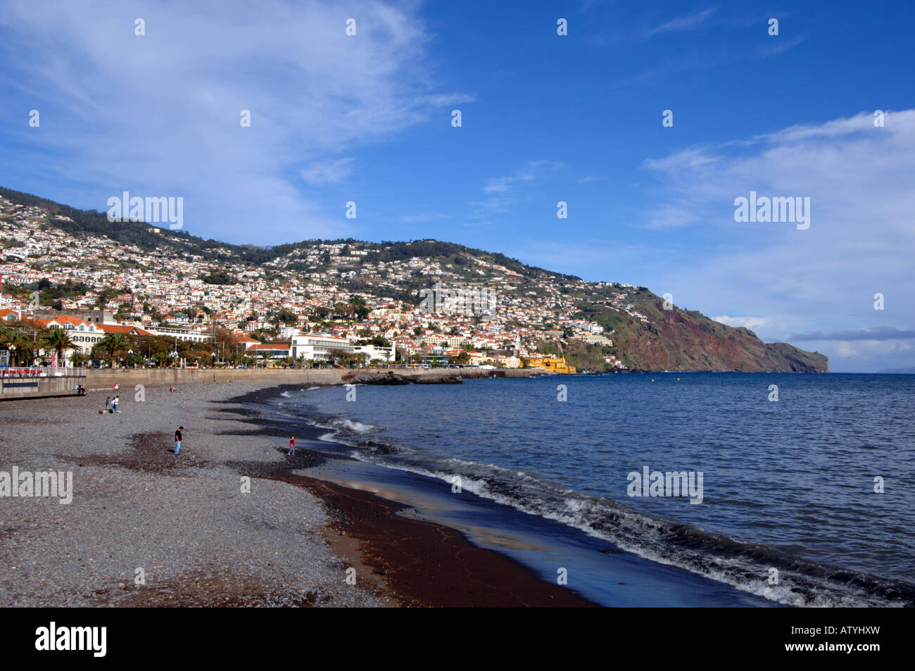 Funchal beach, Madeira Stock Photo - Alamy