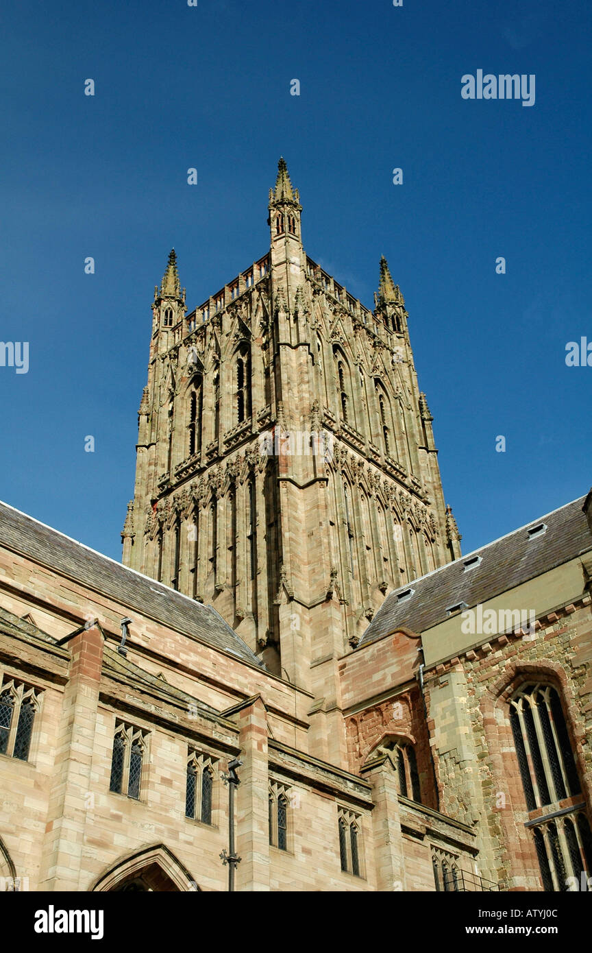 Stained Glass Window Worcester Cathedral High Resolution Stock ...