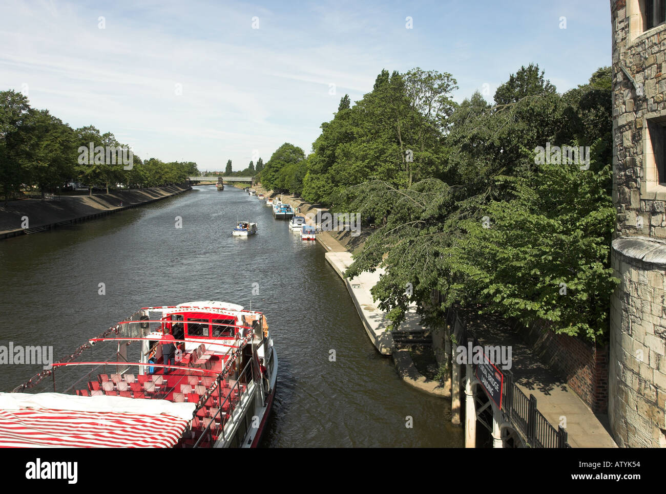 River Scene at York Stock Photo - Alamy