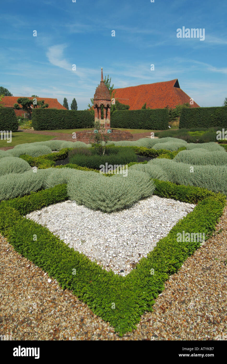 Tudor walled garden Cressing Temple Essex created originally c.1600 new ...