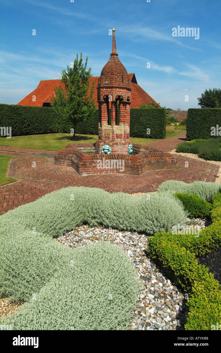 Tudor walled garden Cressing Temple Essex created originally c.1600 new ...