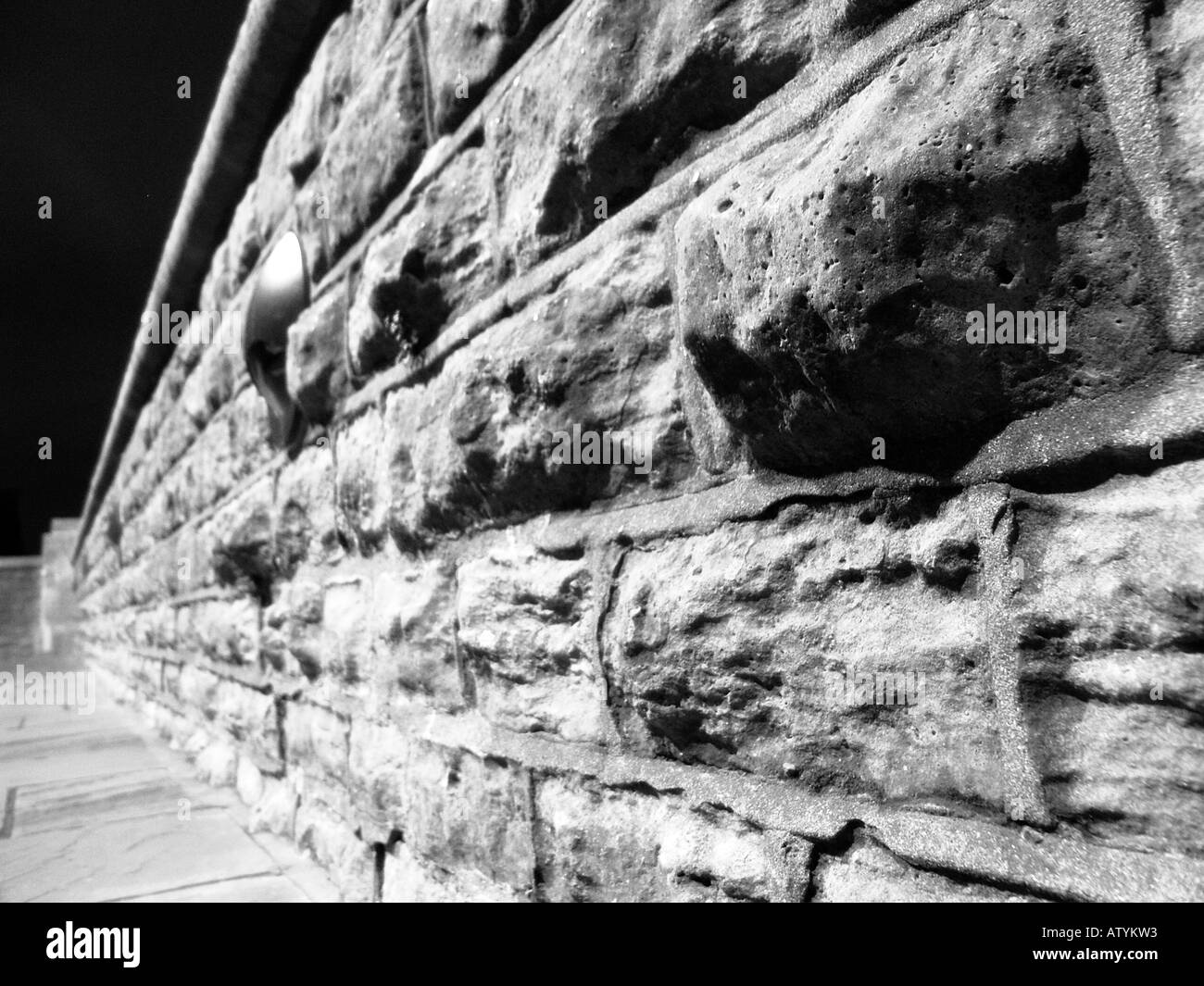 Distorted Stone Wall Stock Photo - Alamy