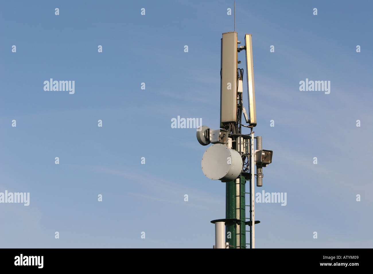 Mobile Telephone mast installation Stock Photo - Alamy