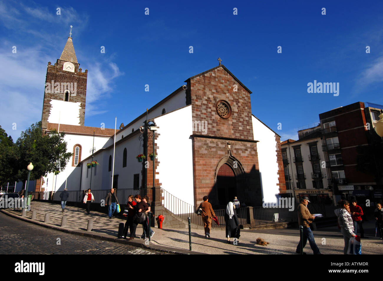 Cathedral or “Portugal-Se Cathedral” in Funchal, Madeira Stock Photo ...
