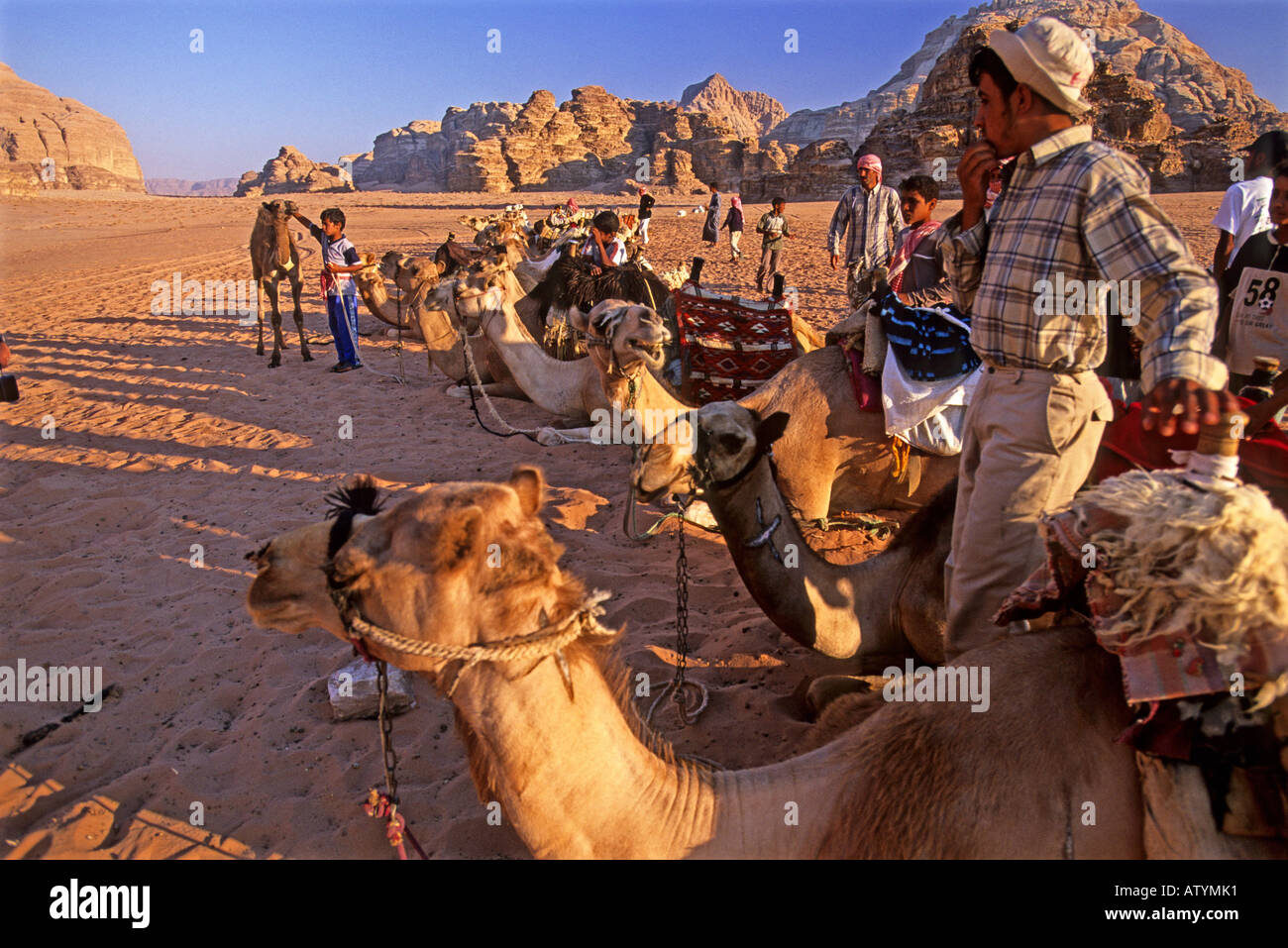 Wadi Ramm desert Madaba Jordan Middle East Stock Photo - Alamy