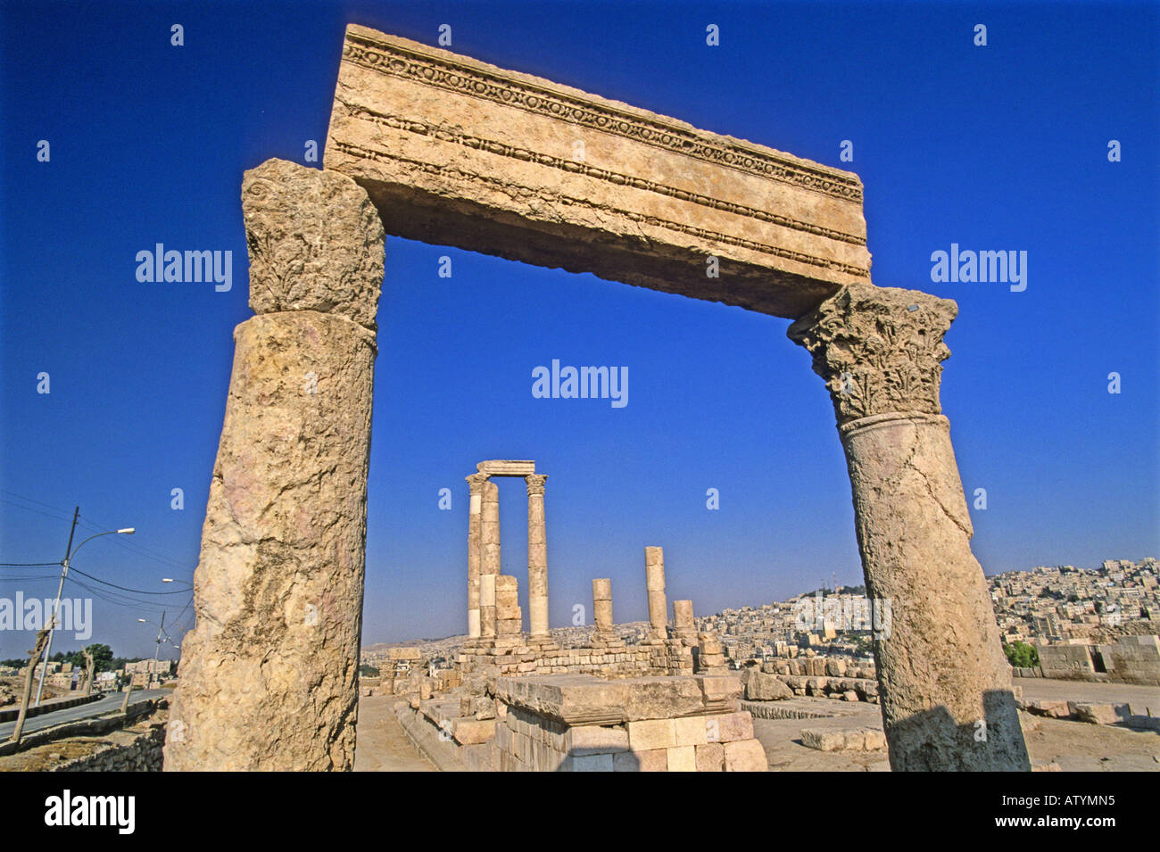 Roman ruins Amman Jordan Middle East Stock Photo - Alamy