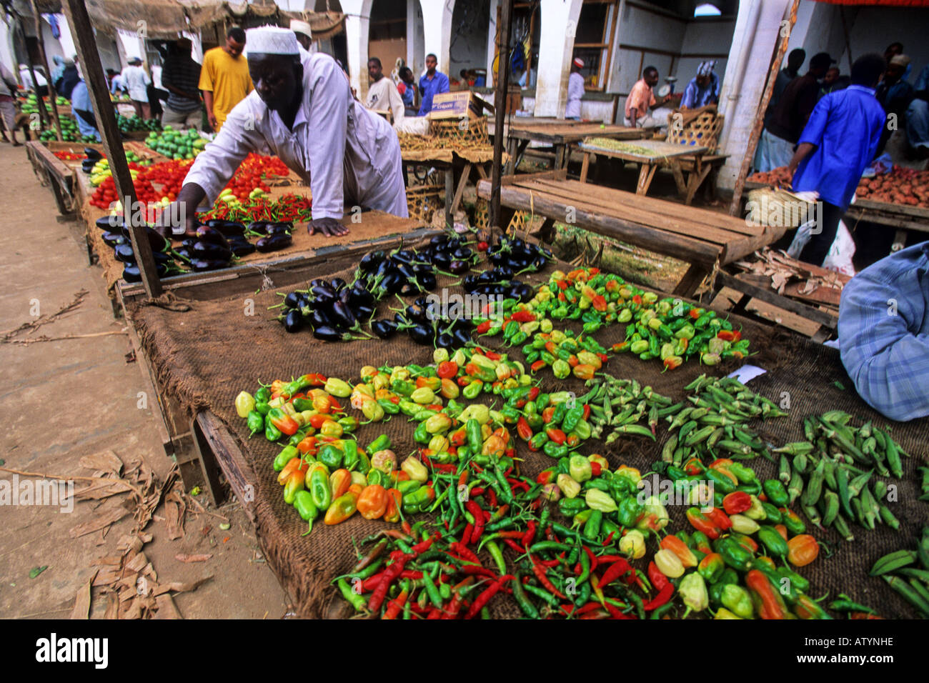 Market Zanzibar Tanzania East Africa Africa Stock Photo - Alamy
