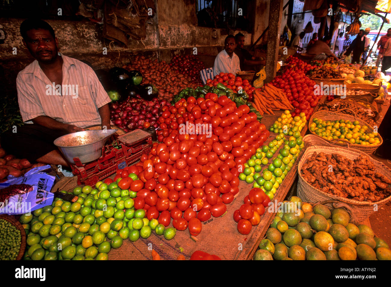Market Zanzibar Tanzania East Africa Africa Stock Photo - Alamy