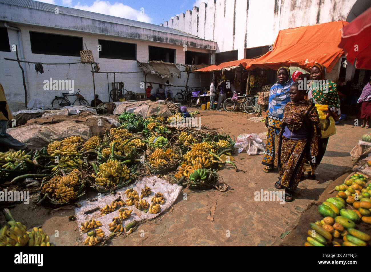 Market Zanzibar Tanzania East Africa Africa Stock Photo - Alamy