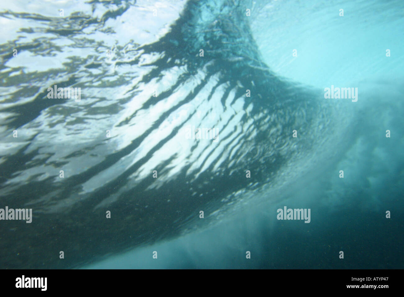 Wave viewed from underwater Stock Photo - Alamy