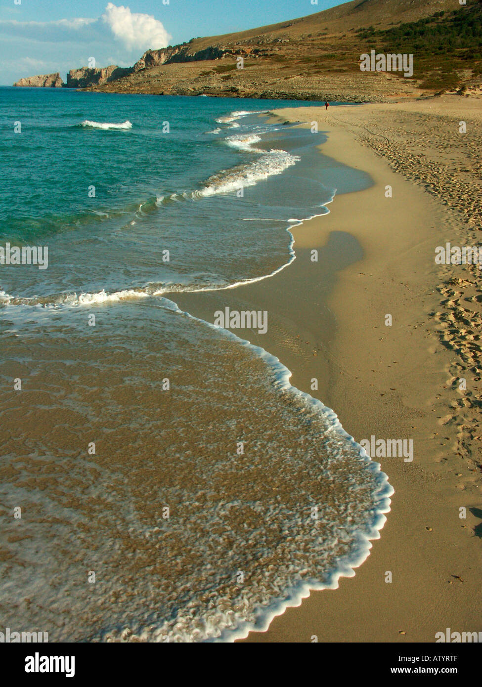 Beach and waves Stock Photo - Alamy