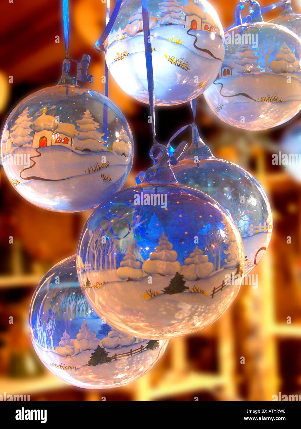 Christmas tree balls Stock Photo - Alamy
