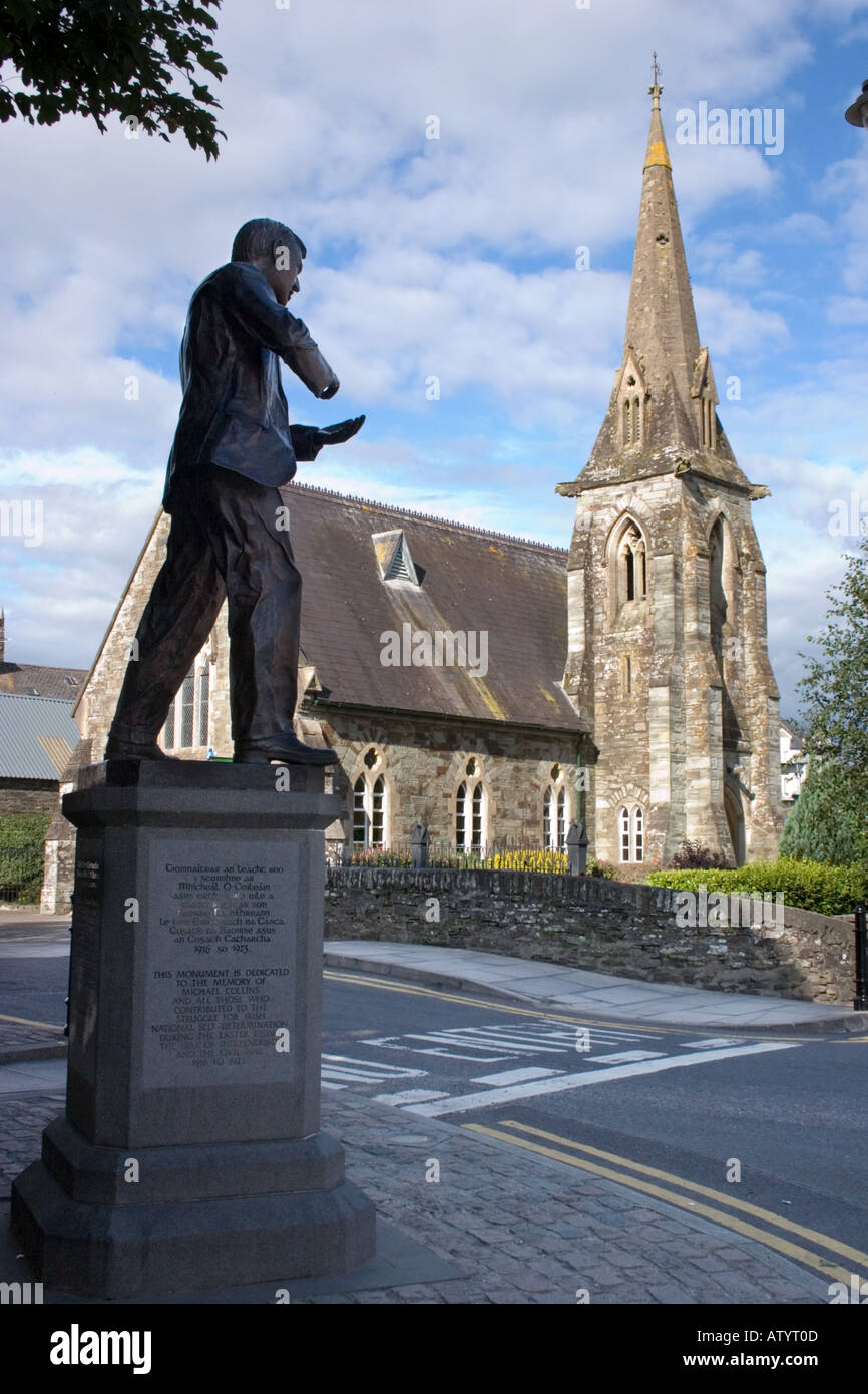 Michael Collins Statue, Clonakilty, County Cork, Ireland Stock Photo ...