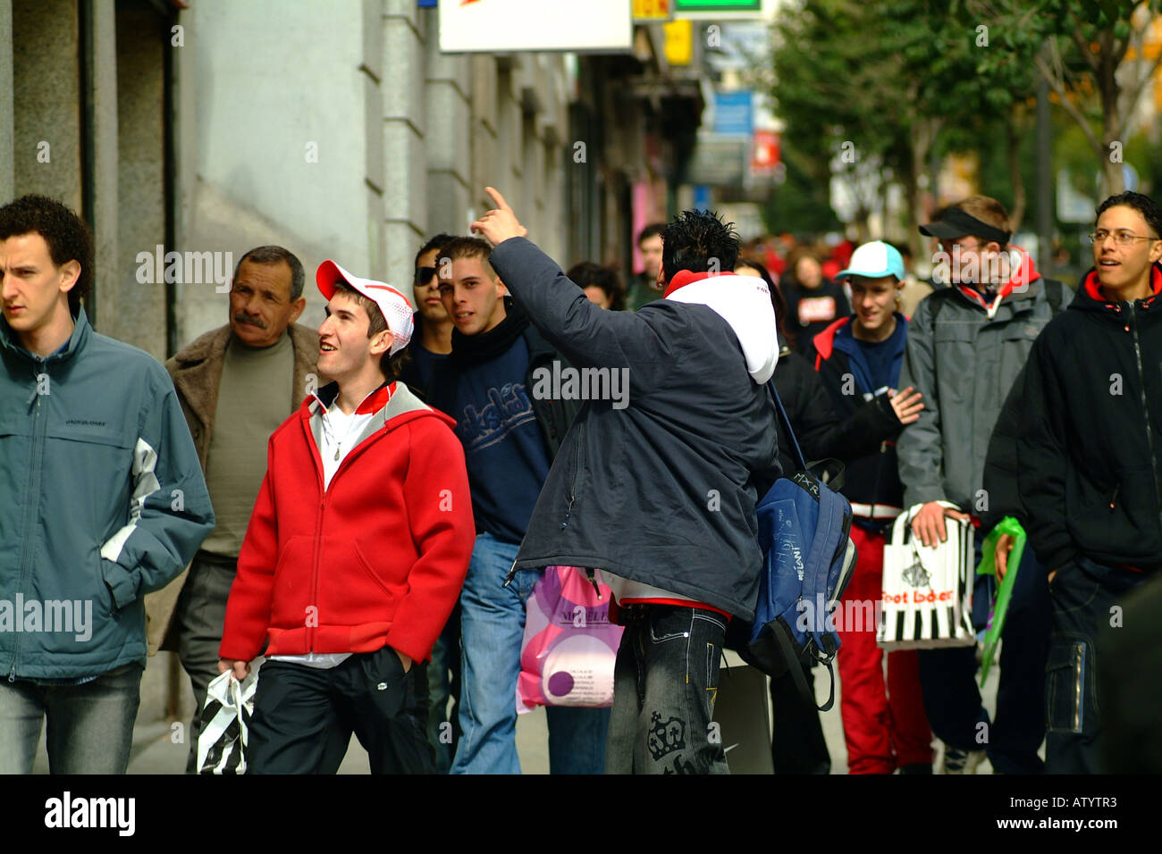 Everyday life Madrid Spain Europe Stock Photo - Alamy