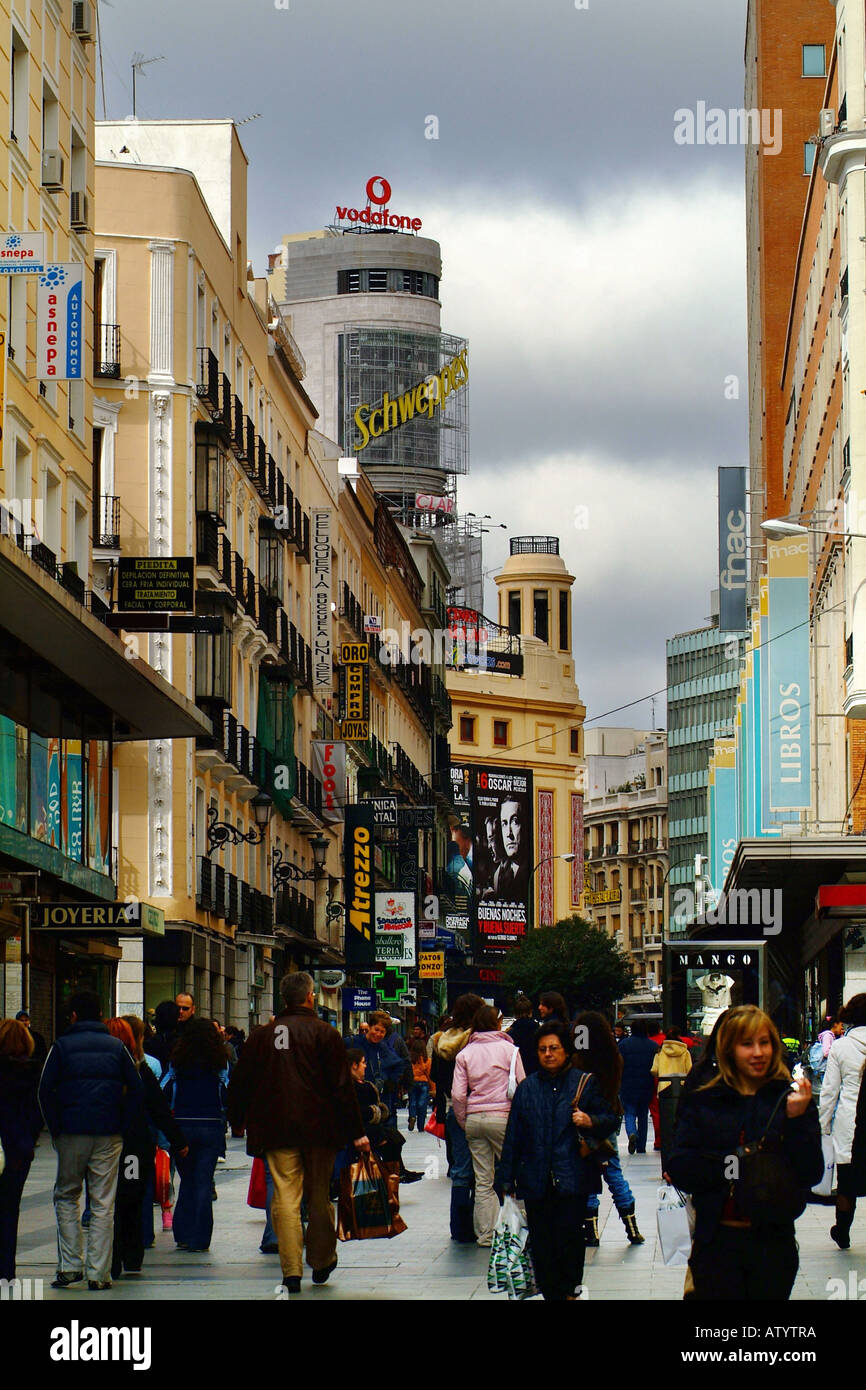 Everyday life Madrid Spain Europe Stock Photo - Alamy