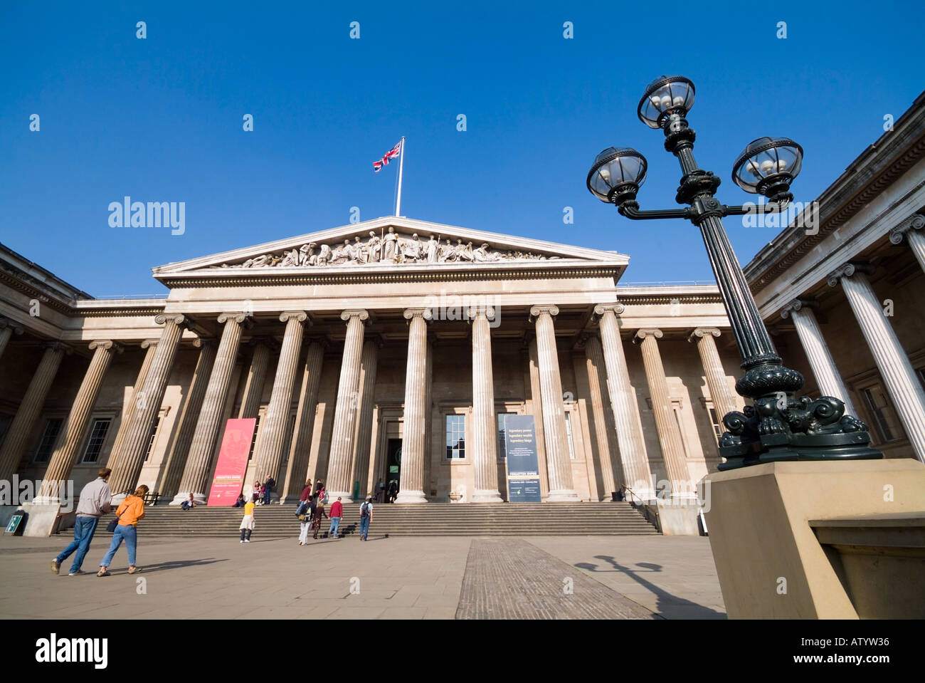 The Main Entrance to the British Museum, London Stock Photo - Alamy
